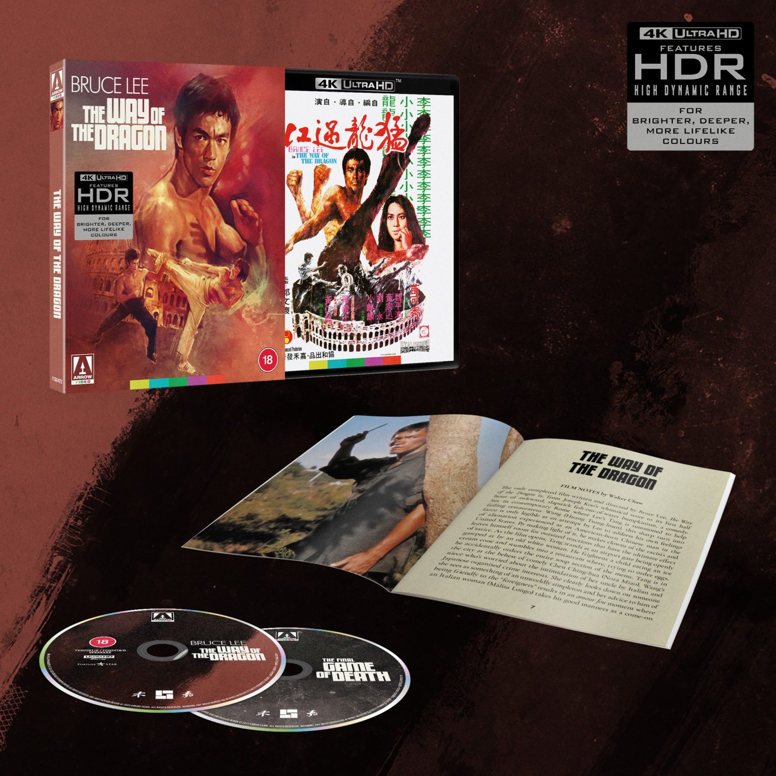 Way of the Dragon: Limited Edition | 4K UHD & Blu-ray (Arrow Films ...